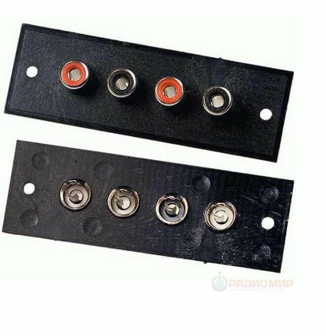 Разъем аудио терминал для акустики на 4 RCA