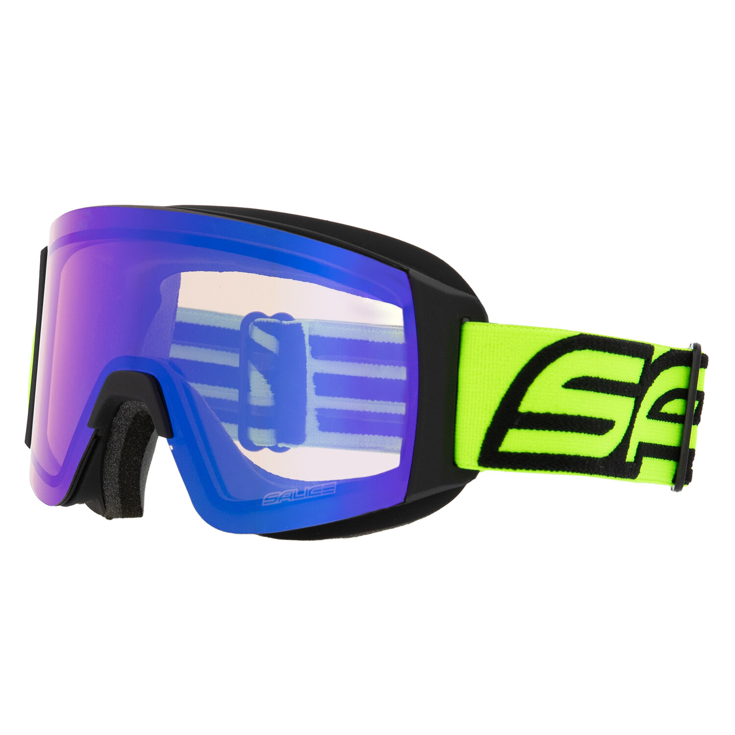 Маска горнолыжная Salice 105RWX Black-Lime/DA RWX S1-S3
