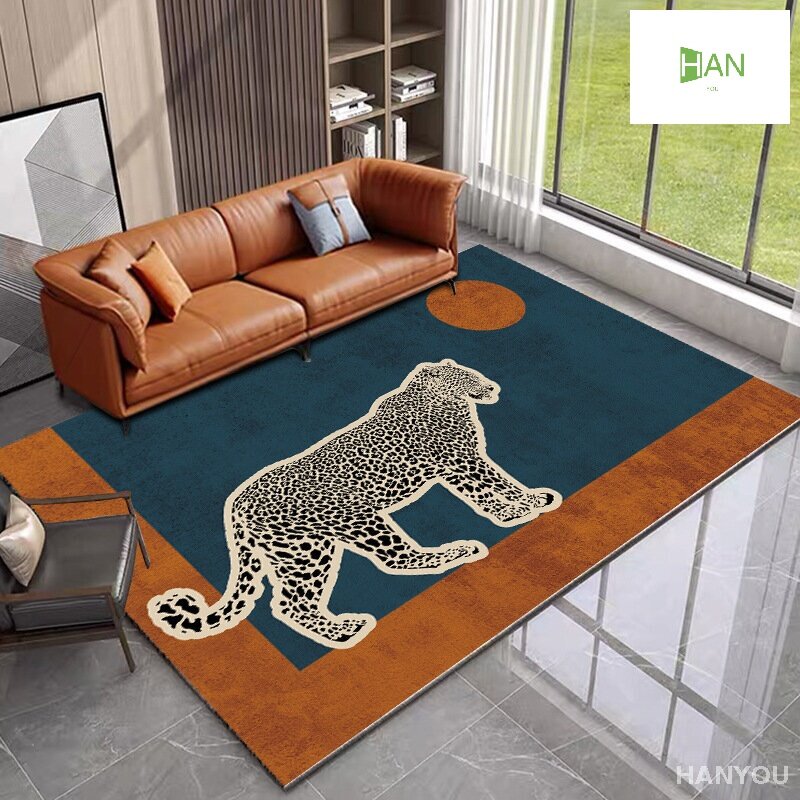 Эксклюзивный ковер из чистой шерсти в виде леопардовой шкуры, размеры 120 на 160 см