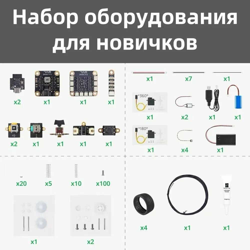 ZK004 Bambu 3D печать CyberBrick Remote Control Hardware Kit Maker Treasure House Creative Model Components, Набор для новичков