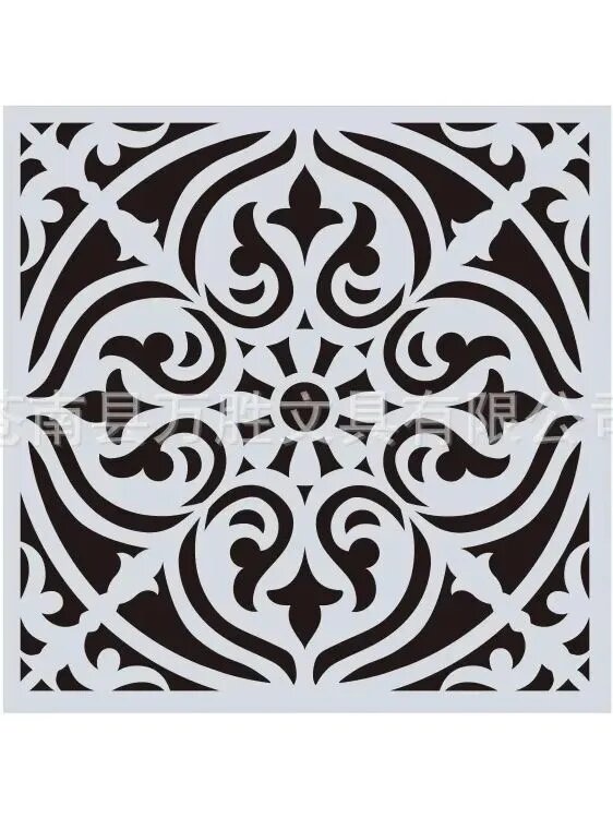 Красивый шаблон для полной резьбы по дереву с рисунком Мандалай, вспомогательный инструмент для настенной росписи и раскрашивания