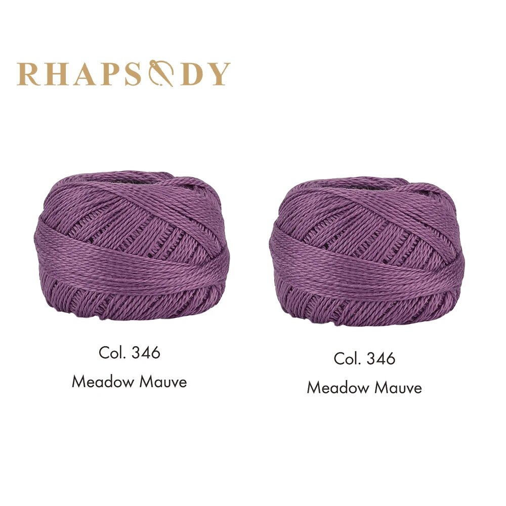 Rhapsody #8, жемчужная вышивка из хлопка, ручная вышивка, Египетский хлопок, 43 Ярда, каждый шар, 180 цветов