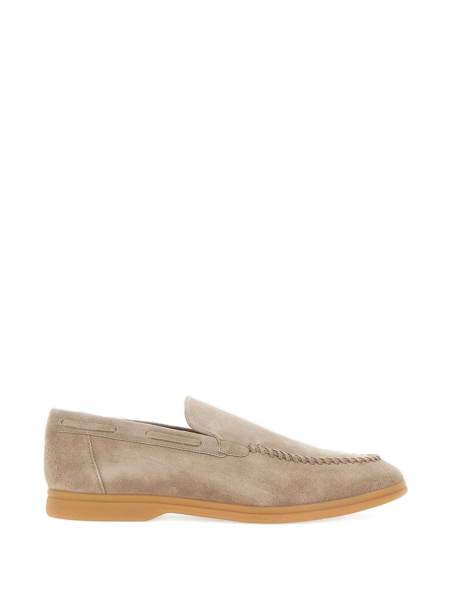 Лоферы Stitched suede loafers
