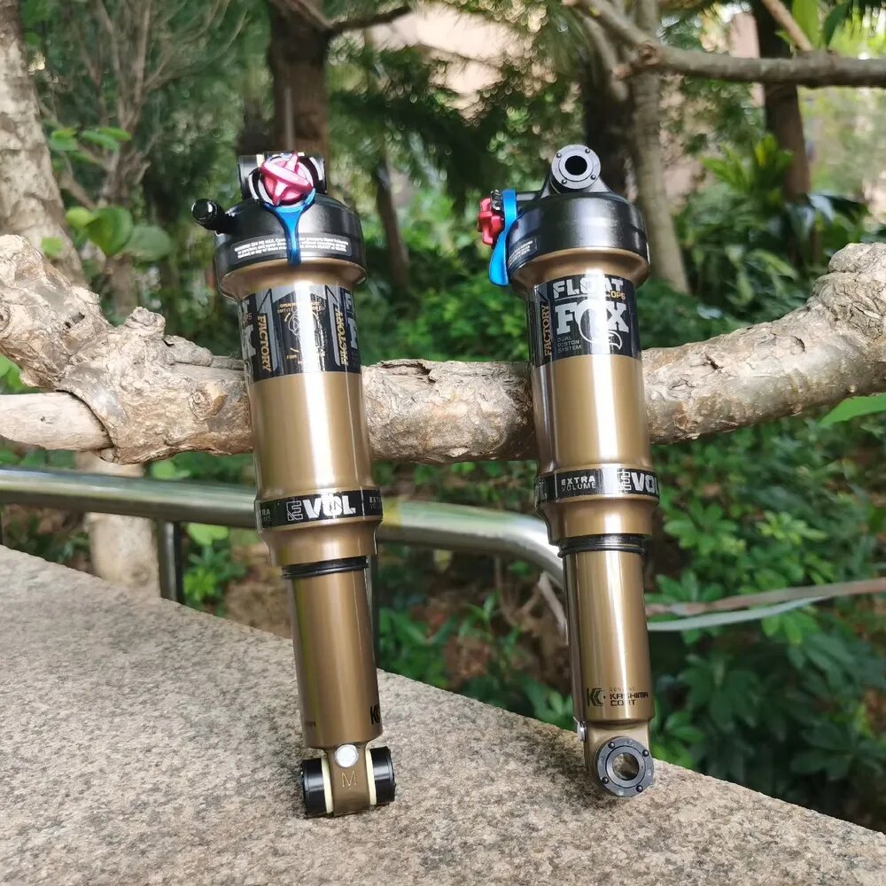 FOX FLOAT DPS EVOL LV мягкий задний воздушный , амортизатор для горного велосипеда (ручное управление) с блокировкой отскока 210x55MM, есть демпфирование Монтажная ширина 30x30/8 мм золотая трубка