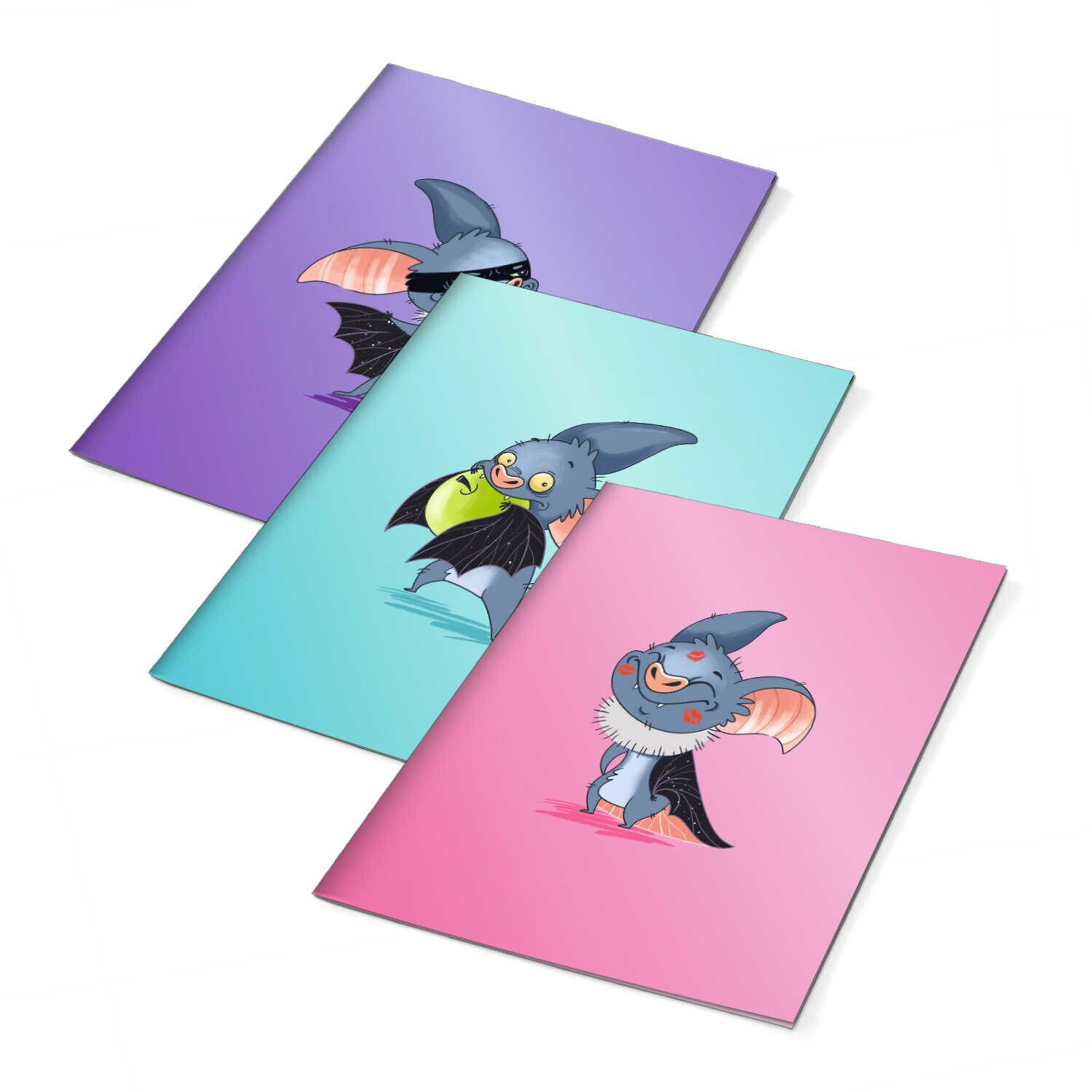 Обложки 03шт д/тетрадей гологр. "Супер мышь" 213*346мм