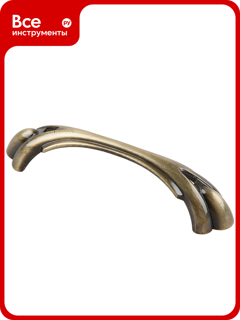 Ручка‑скоба Kerron бронзовая, п‑образная, из цам, матовое покрытие, для корпусной мебели
