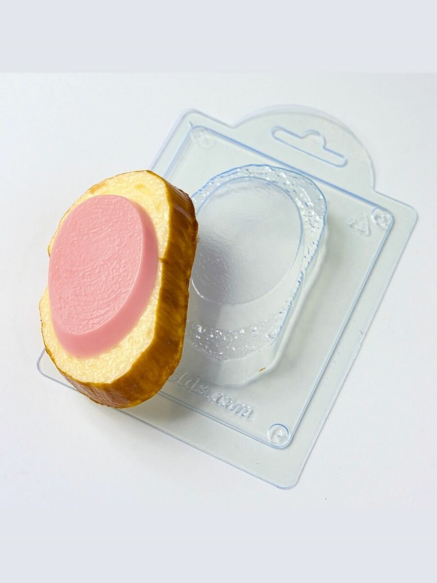 Бутерброд с Колбасой форма пластиковая для мыла и шоколада