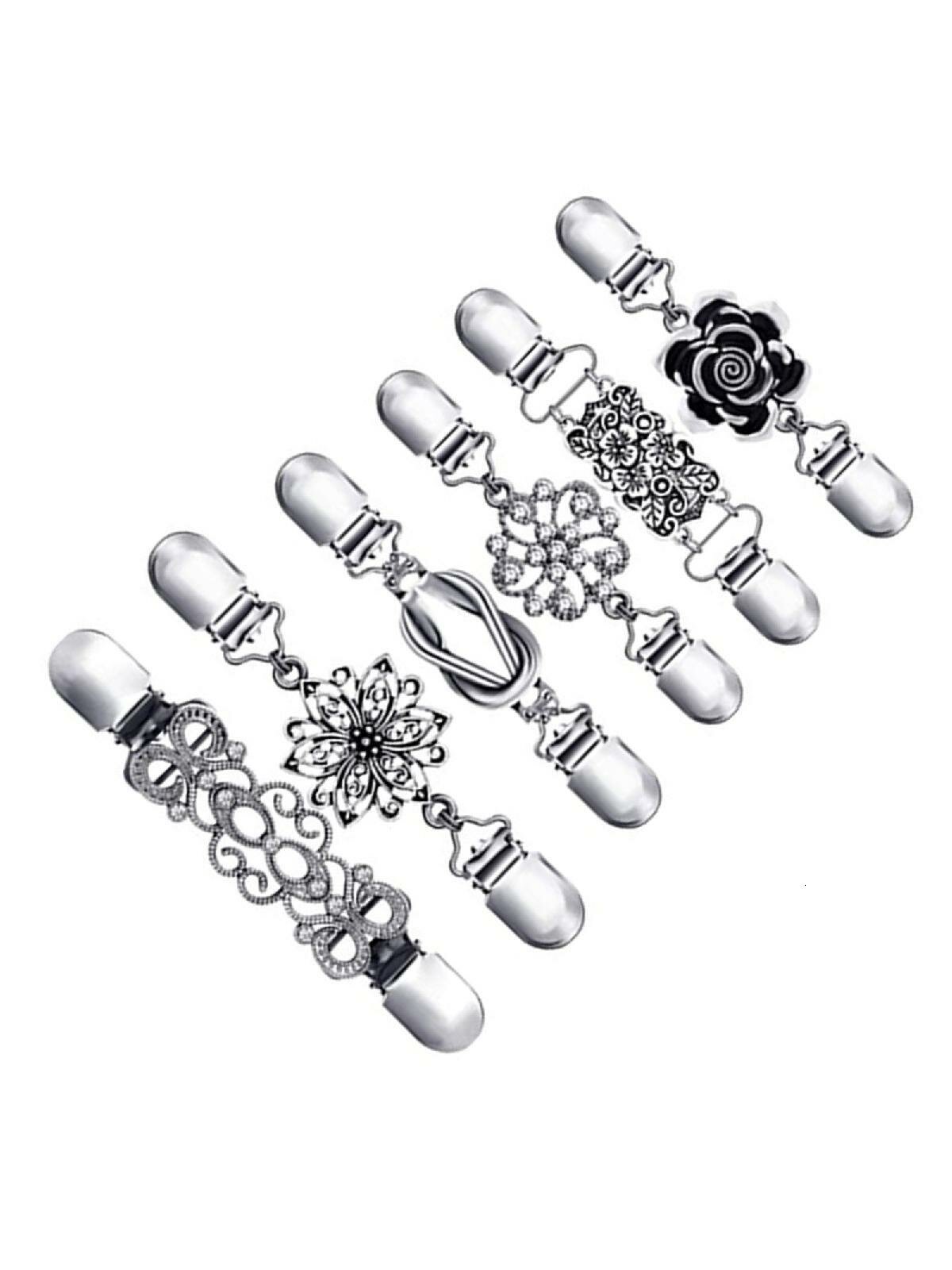 Винтажный зажим для кардигана, Набор из 6 штук