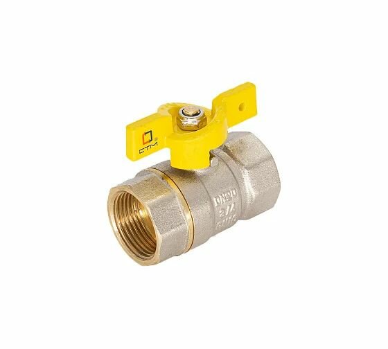 Шаровой кран для газа 3/4", г/г, бабочка