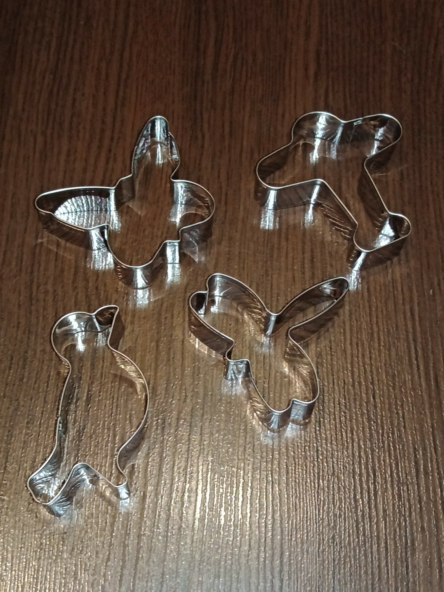 Формы для вырубки печенья, 4 шт.