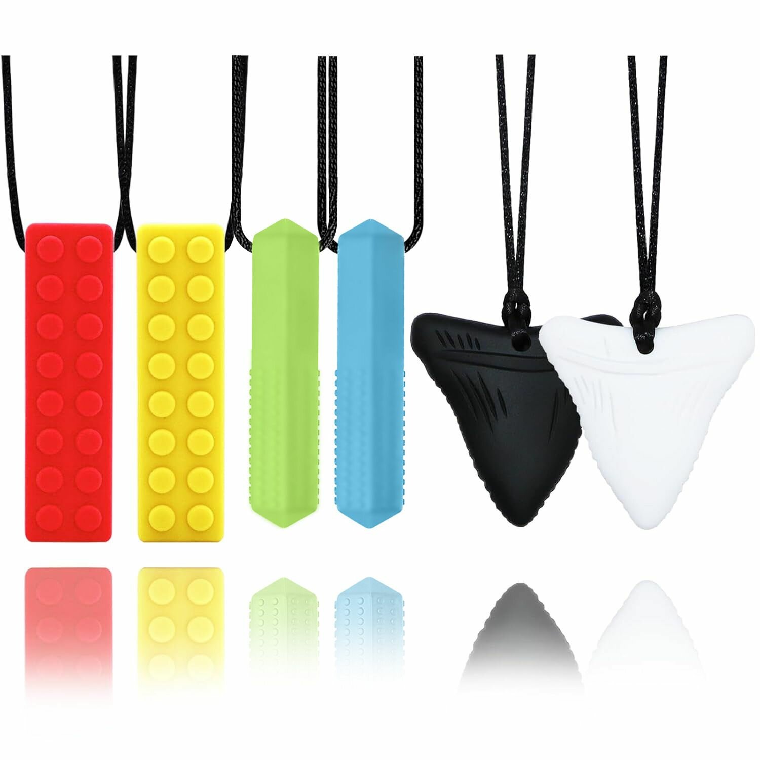 Силиконовое жевательное ожерелье, подвеска для прорезывания зубов детей и взрослых, успокаивает десны, способствует развитию полости рта, подарок, подарок