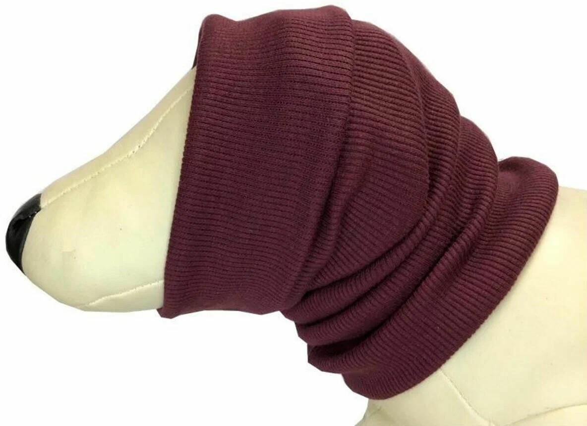 Капор для собак OSSO для собак, трикотажный, размер S, бордовый