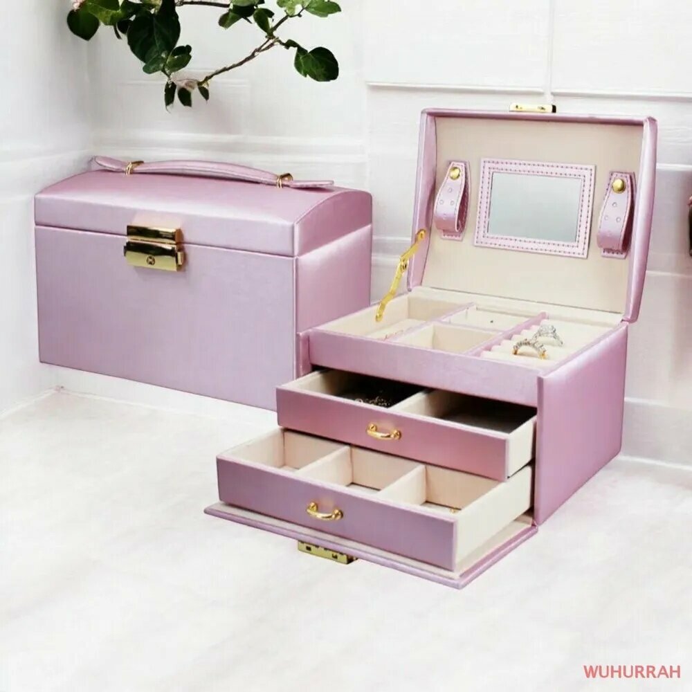 Шкатулка-сундук Для украшений "шелк", 1 шт