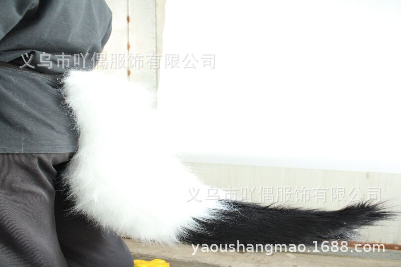 Аниме большие ручные плюшевые уши и хвост животного, аксессуары для косплея, хвост лисы, хвост волка, аксессуары для Comic Con