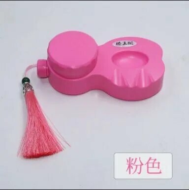 Пластиковая подставка для чернил с крышкой, защищает от загрязнений, 12.00x7.00x3.00CM розовый