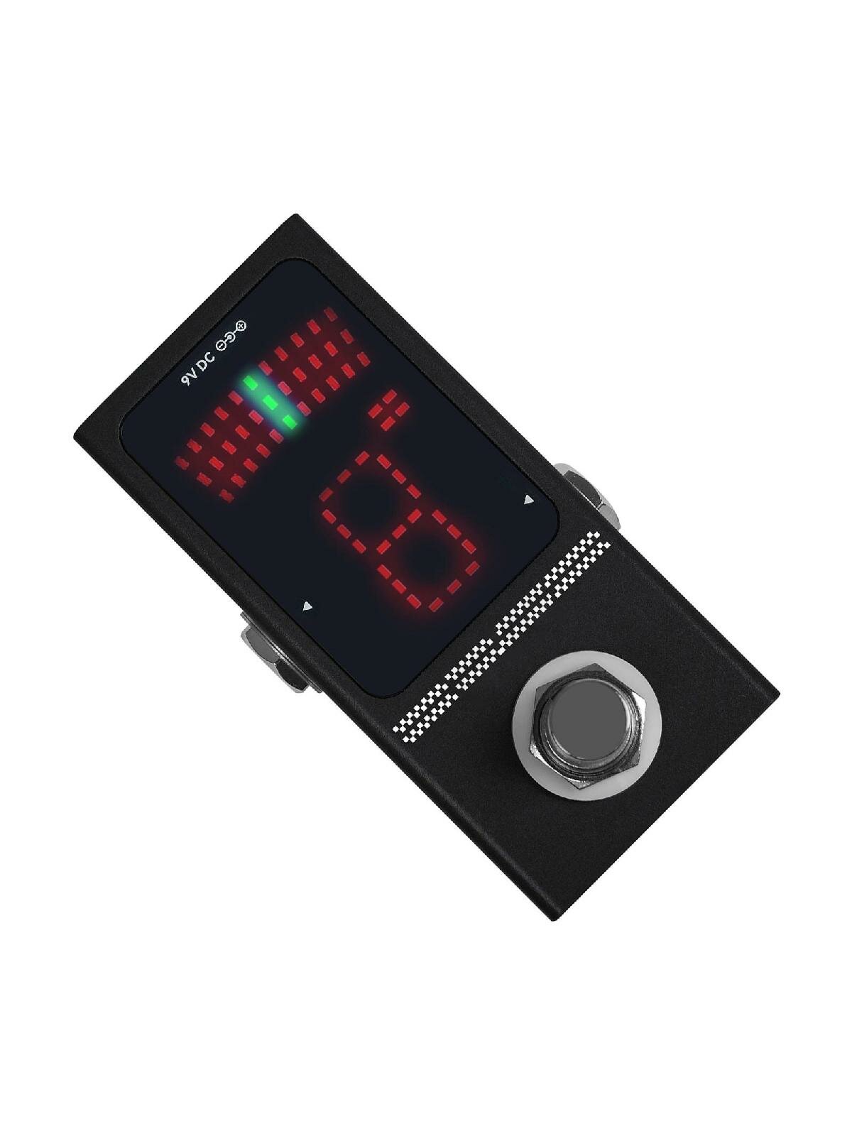 Мини педальный тюнер тюнер гитарного баса монолитный эффектор