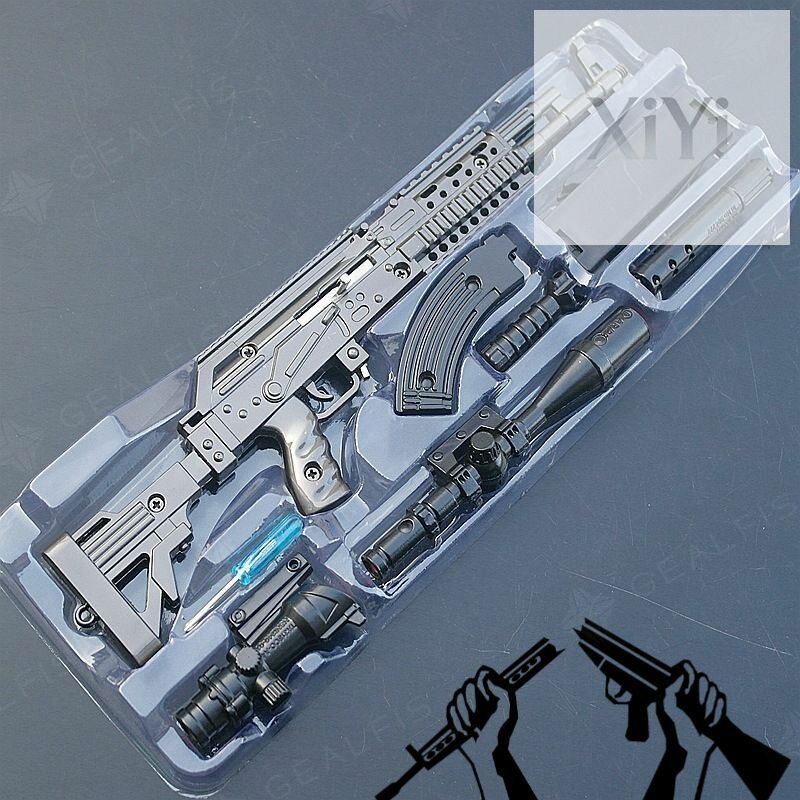 Мини AKM модель оружия Battlefield PUBG серия брелок M416 AWM AKM 98K M24 M16