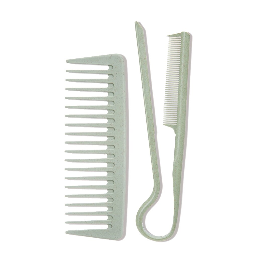 Расческа Для Выпрямления Волос Из Пшеничной Соломы С Широким Зубом, Расческа Для Распутывания Волос, Расческа Для Распутывания Волос, Набор Парикмахерских Щеток Для Укладки Волос