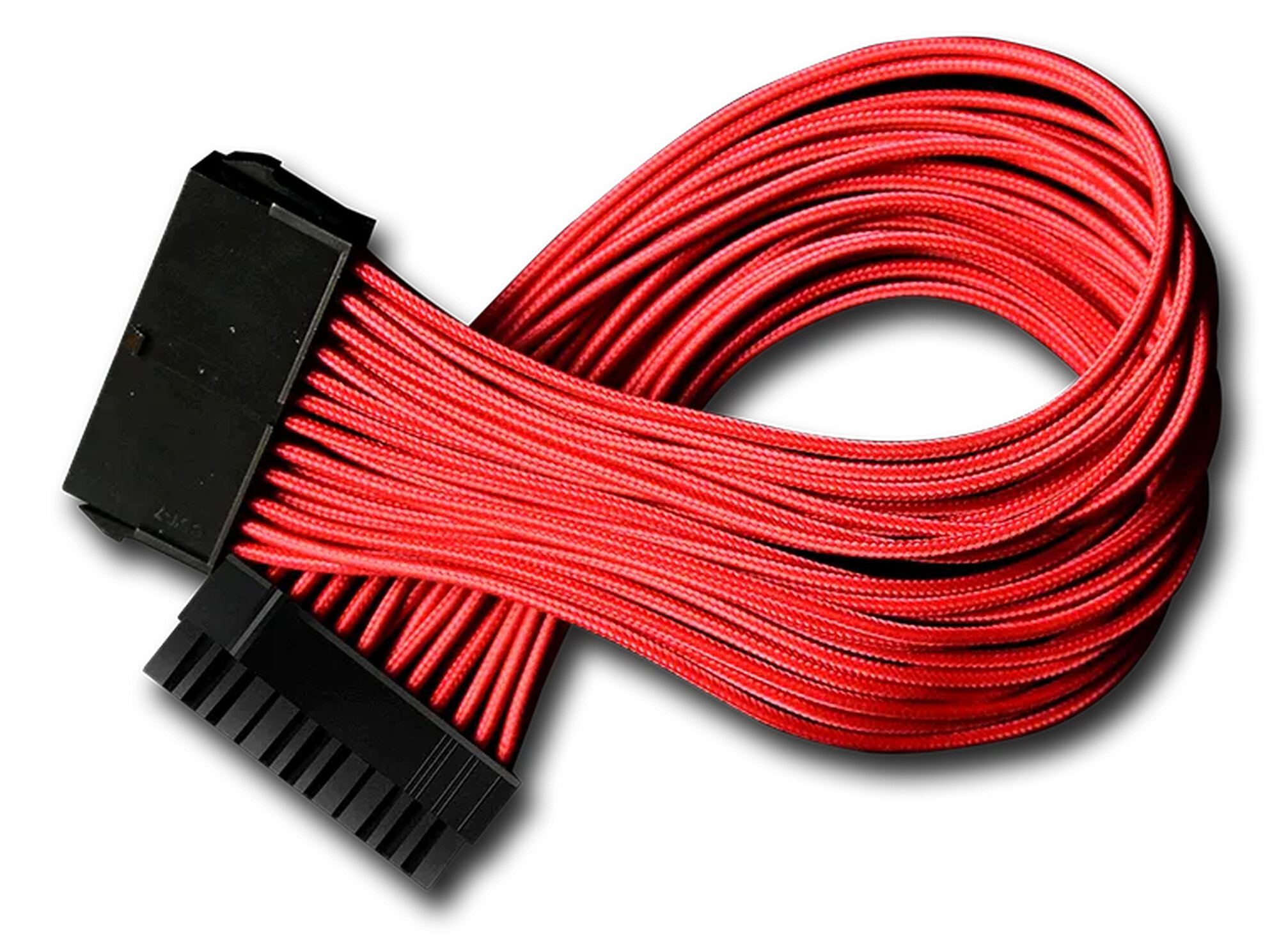 Кабель-удлинительный питания ATX Deepсool 24-pin, 30 cм, красный (EC300-24P-RD)