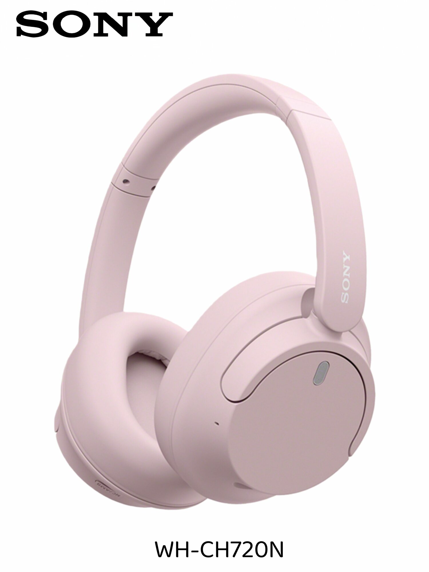 Sony Наушники беспроводные с микрофоном Sony WH-CH720N, Bluetooth, USB Type-C, розовый
