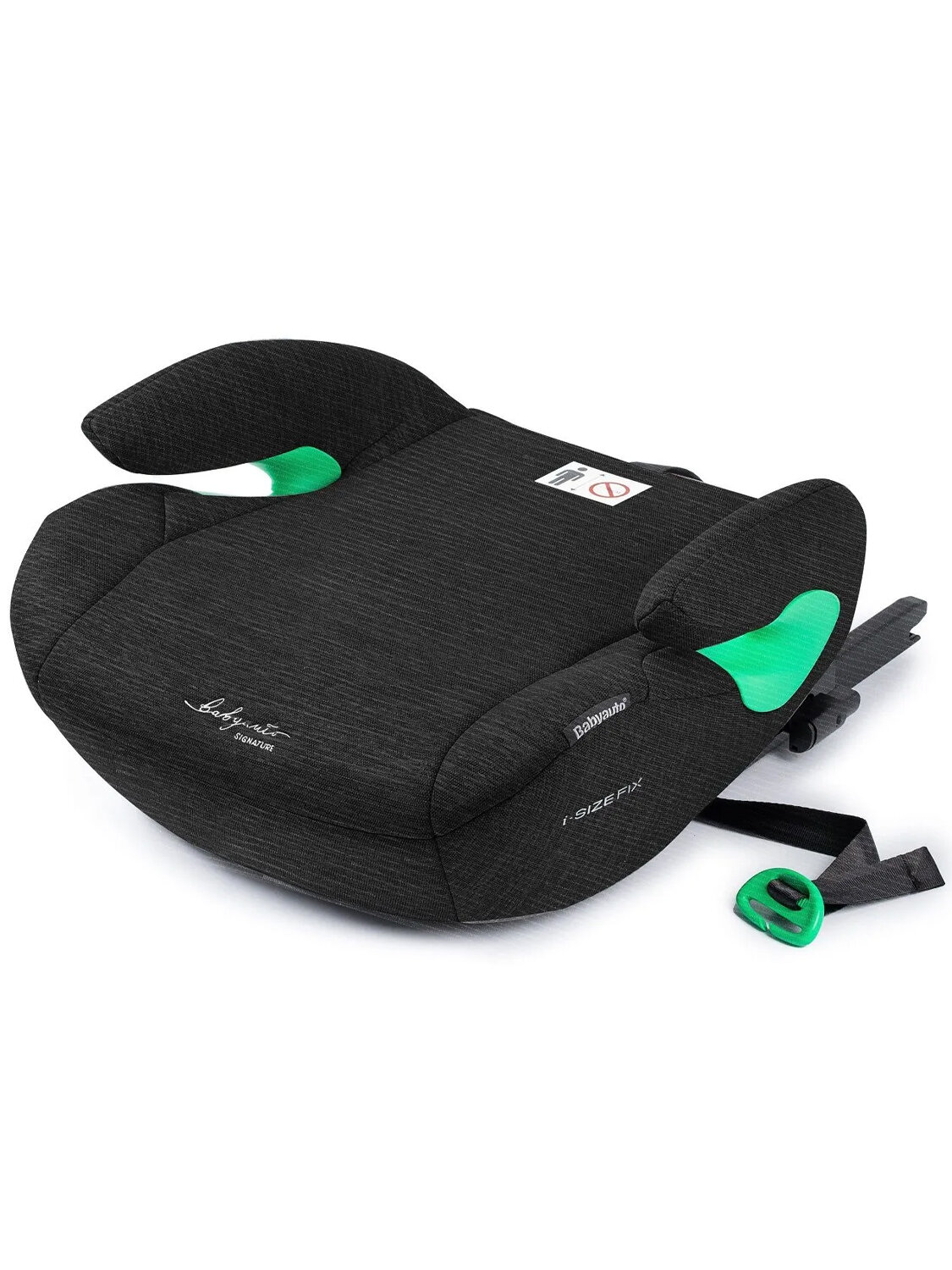 Бустер BabyAuto Max i-Size Black Line, от 6 до 12 лет, весом от 22 до 36 кг, ISOFIX, черный