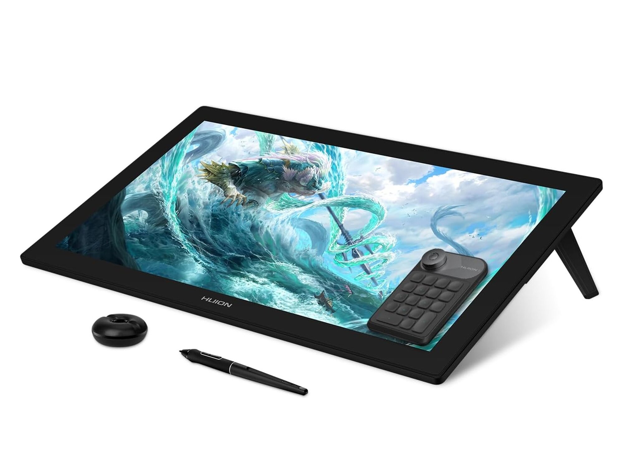 Графический планшет-монитор HUION Kamvas Pro 24 4K (GT2401), черный