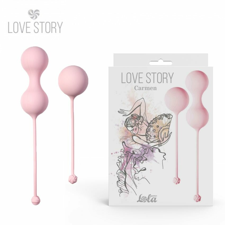 Lola games Набор вагинальных шариков Love Story Carmen Tea Rose