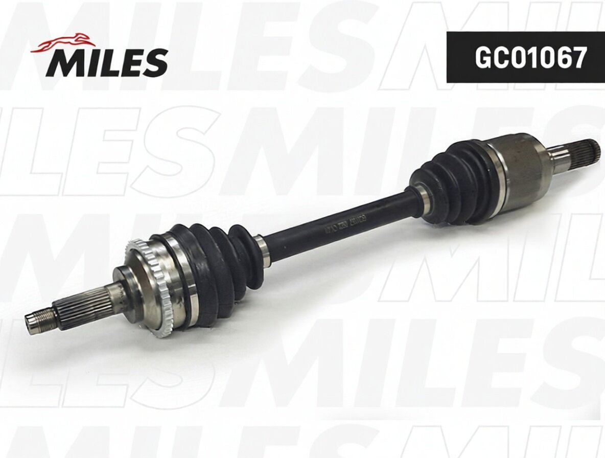 Привод в сборе левый MAZDA 6 2.0 02- (ABS) GC01067 Miles арт. GC01067