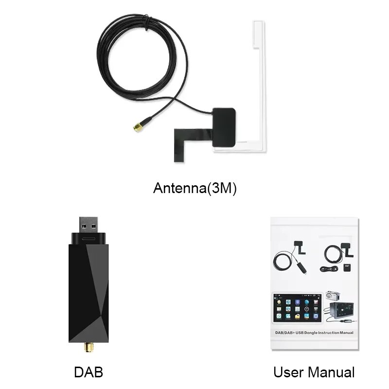 DAB+ USB Антенна 3M, Автомобильный радиоприемник