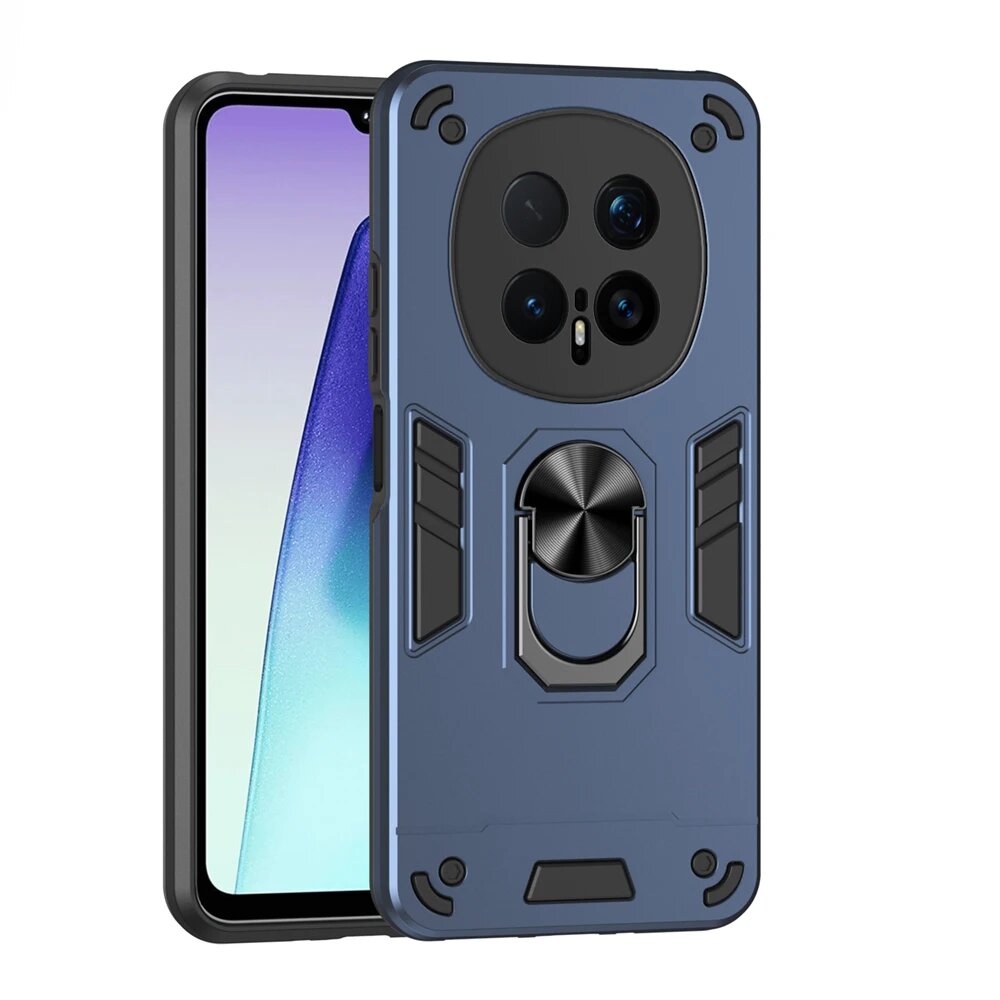 KEYSION противоударный бронированный чехол для HONOR Magic 8 Pro 5G, мягкий силикон + Синий, Синий