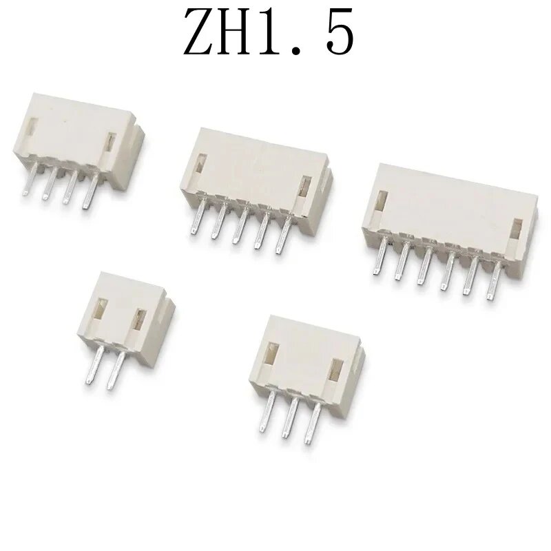Прямые штыревые разъемы ZH1.5mm 2P3P4P5P6P7P, коннекторы ZH1.5 8P9P10P11P12P 10P