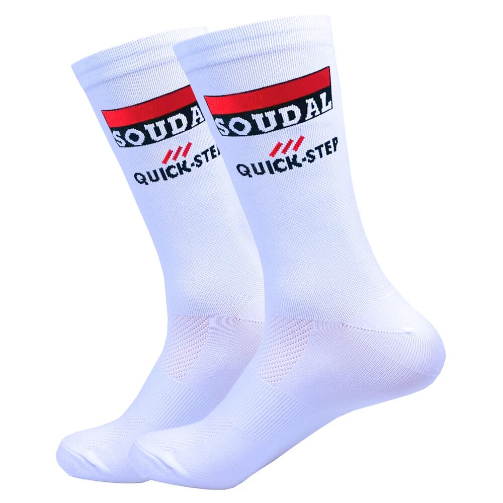 Велосипедные носки Quick Step Team, белые, Ivory