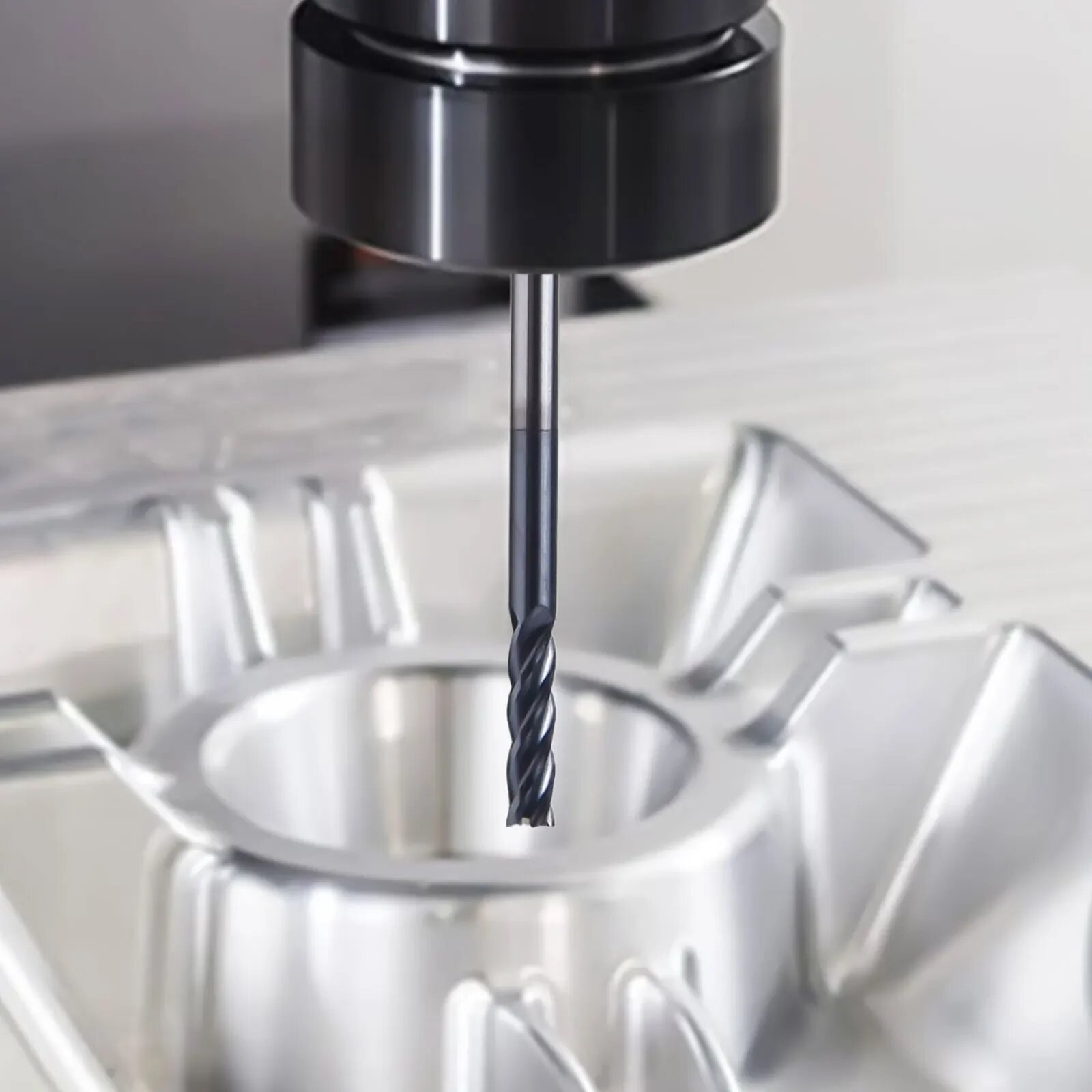 Hibiscus Твердосплавная концевая фреза CAE3-3X3 L75mm 4 канавки