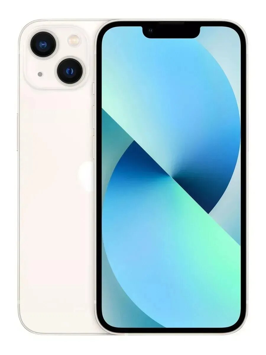 Смартфон Apple iPhone 13, 128gb, nano SIM+eSIM, Экран 6.1", белый /White — фото 1