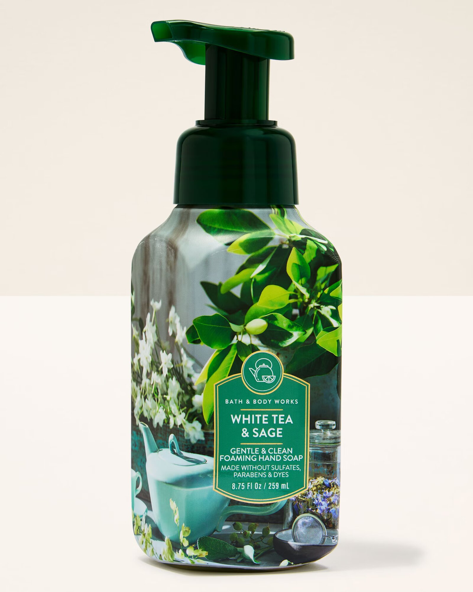 Bath and Body Works нежное мыло пенка для рук, 259 мл, White Tea & Sage