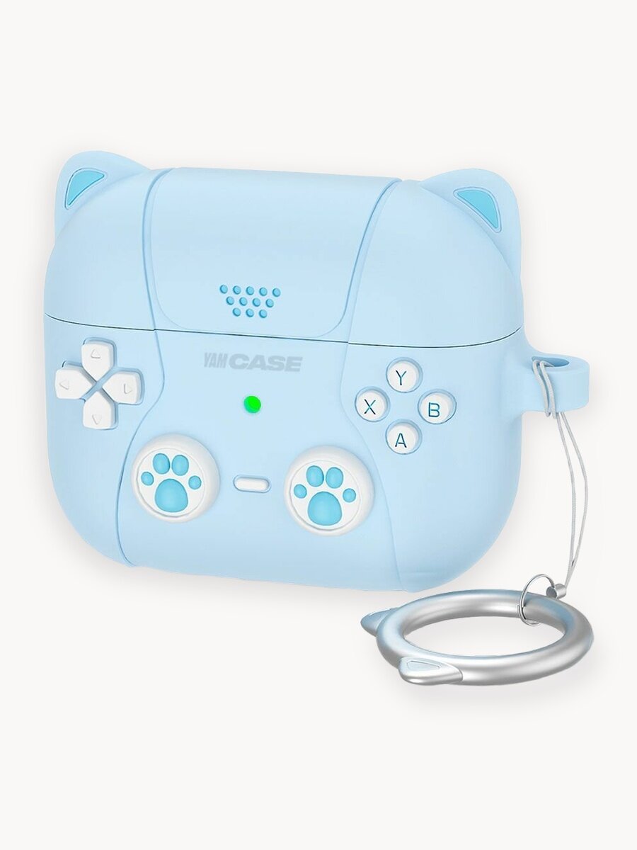 Чехол Yamcase, силиконовый, с карабином, для Apple AirPods 3, влагозащищенный