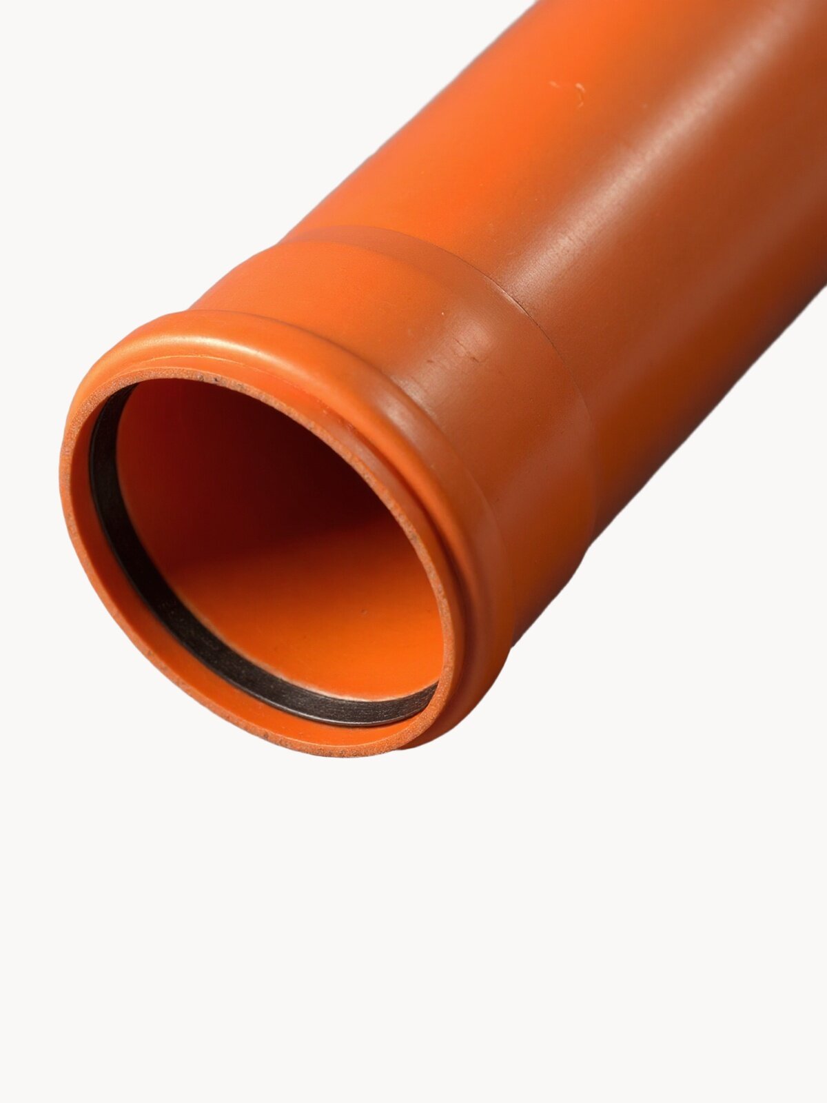 Труба НПВХ с раструбом коричневая Дн 110х3,2 б/нап L=0,5м в/к SN4 Агригазполимер