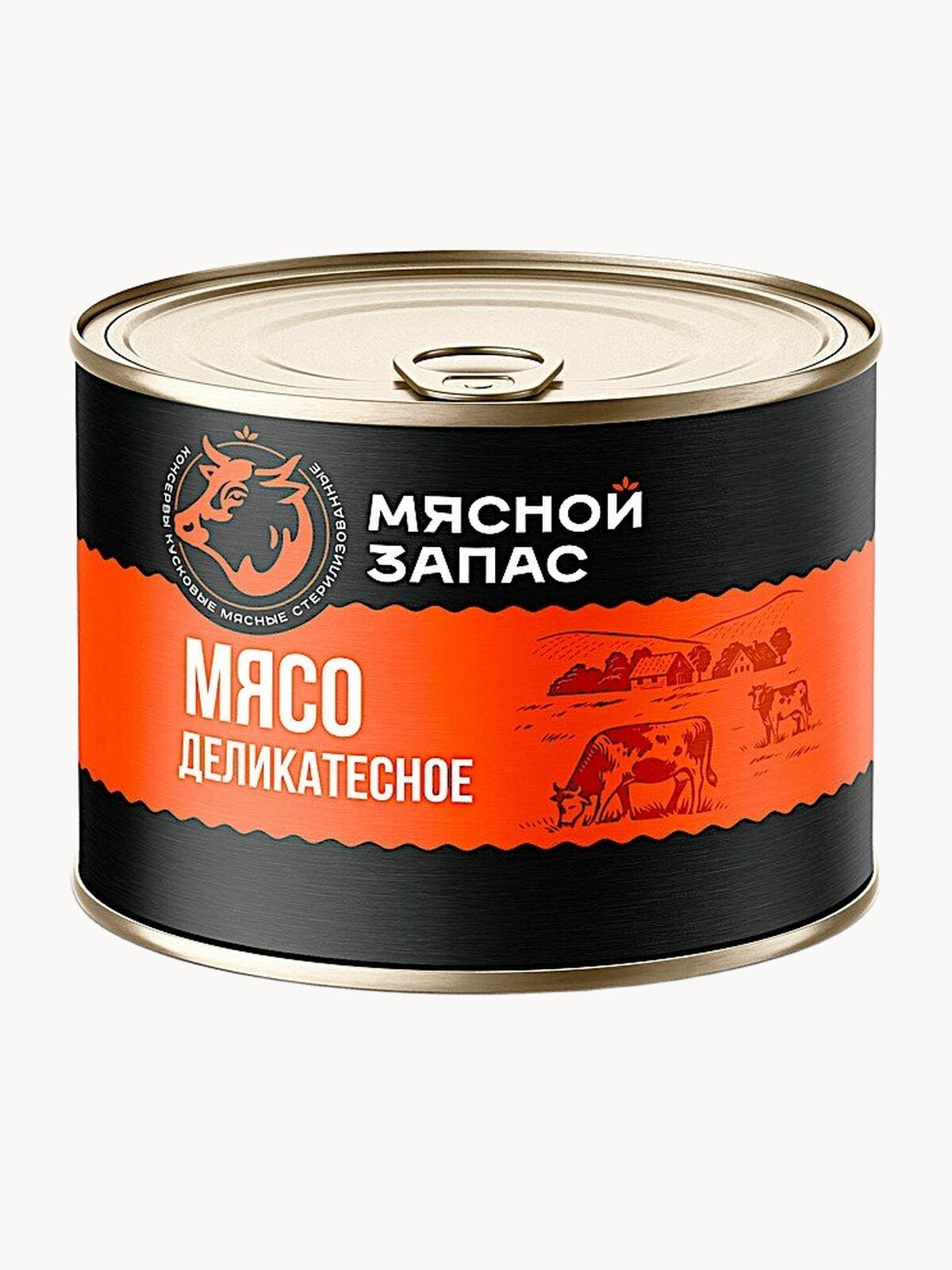 Мясо деликатесное "Мясной запас", говядина/свинина, в банке, 525 г
