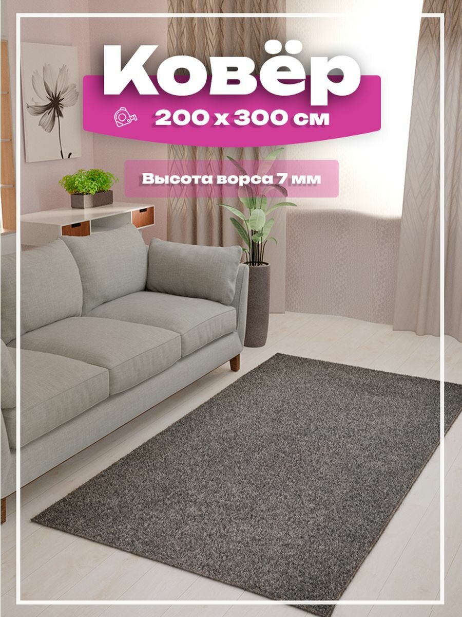 Ковер комнатный на пол Ирис 186 200х300 см, палас