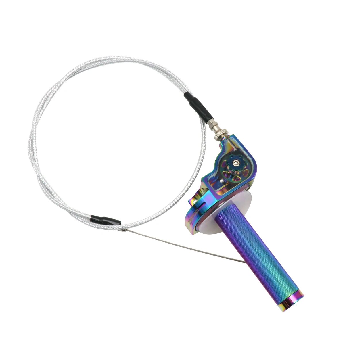 Sclmoto 22 мм CNC алюминиевый ускоритель газа, поворотные ручки, дроссельная заслонка для 50 70 110 125 250 350 внедорожных велосипедов, мотоциклов, запчасти Синий, ZS multicolor set