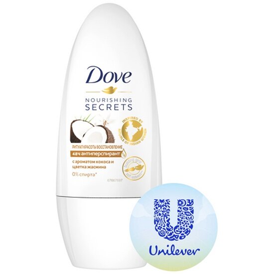 Антиперспирант шариковый Дав (dove) DOVE Ритуал красоты Восстановление, 50 мл