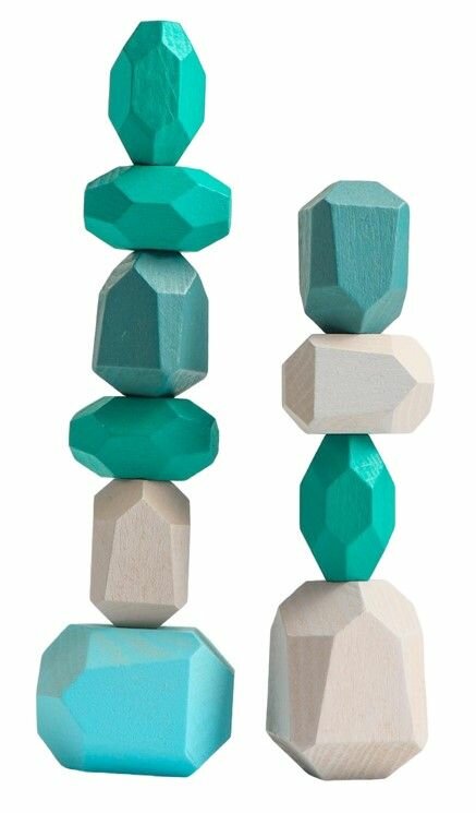 Набор деревянных камней "Речные камни-балансиры", настольная игра на баланс, для всей семьи и компании, развиваем ловкость и моторику, 10 шт.