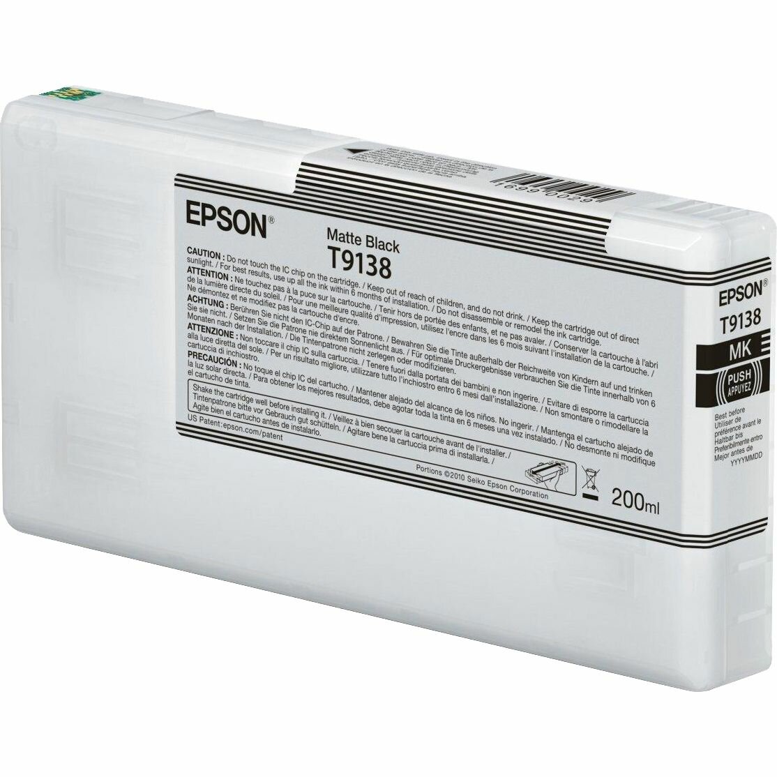 Картридж для струйного принтера EPSON T9138 Matte Black (C13T913800) PI