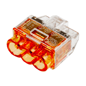 Heavy Power Клеммы СМК самозажимные PC353X-O 3-проводные 2,5мм² прозрачные (50шт)