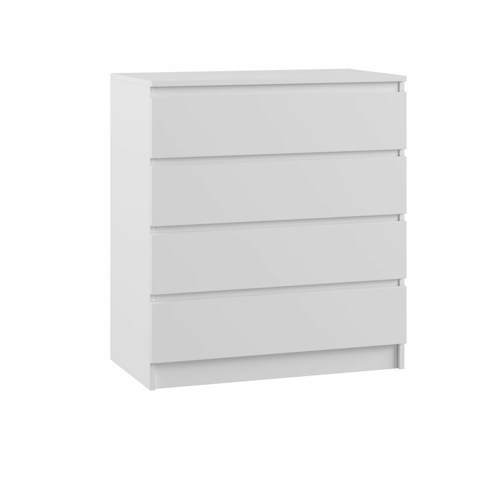Комод Альбина "Мадера К4М", Белый, 4 выдвижных ящика, 100 х 80 х42 см