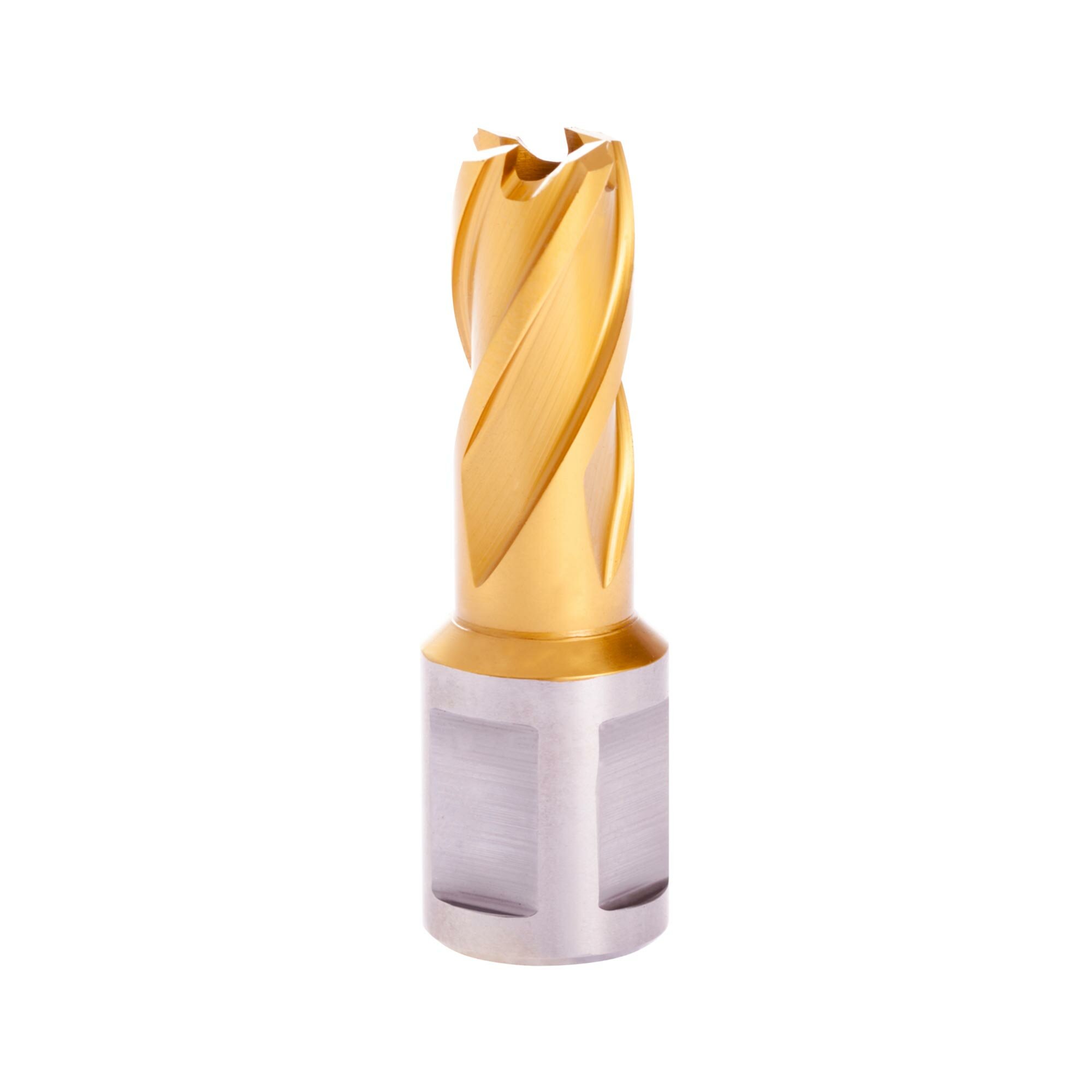 Сверло корончатое по металлу Terrax by Ruko 14x30мм Weldon19 HSS-G TiN 108214TTX