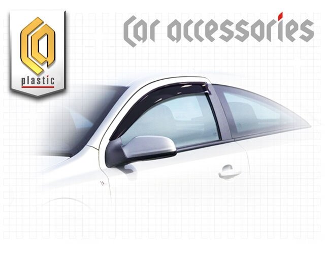 Дефлекторы окон (Classic полупрозрачный) Opel Astra 2004 - 2011 г. в. СА Пластик (Арт. 2010030301433)