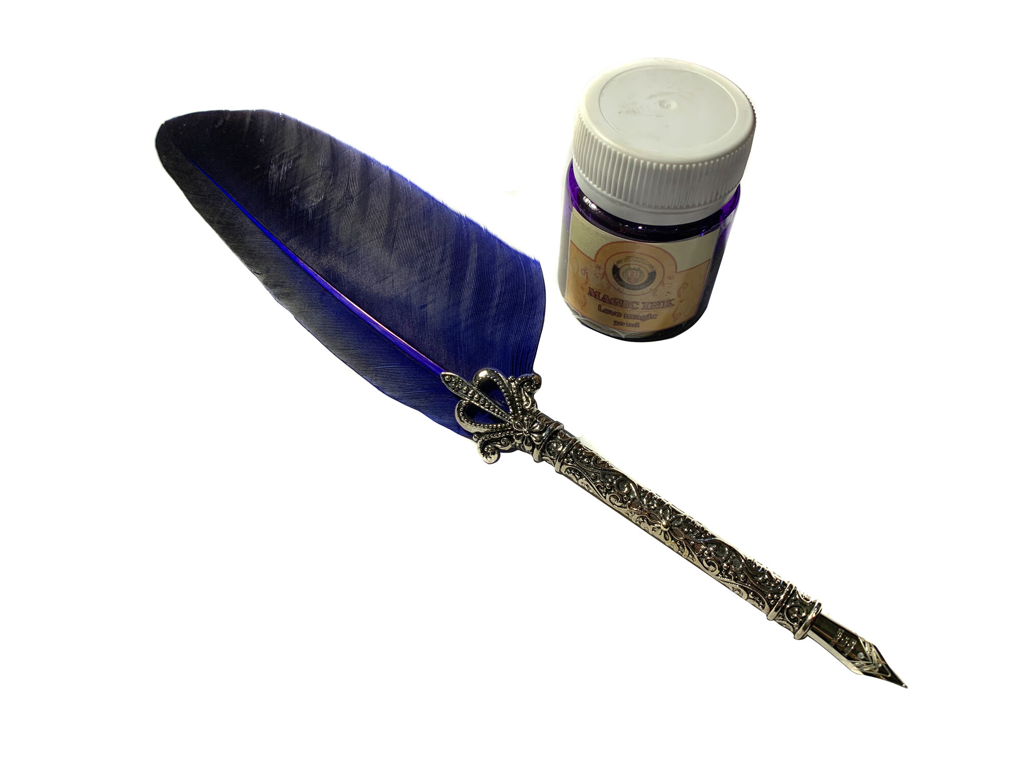 Магический комплект Перо синее + Чернила любовной магии