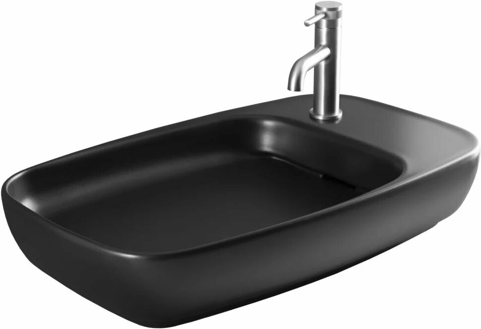 Раковина-чаша Allen Brau Liberty 4.32012.31 70x42,6 см, накладная, черный матовый