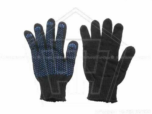 Перчатки х/б (5-ти ниточн,10 класс экстра) с пвх серый графит